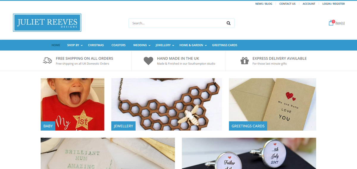 Our New Website | Juliet Reeves Designs | Ceramic & Personalised Gifts ...