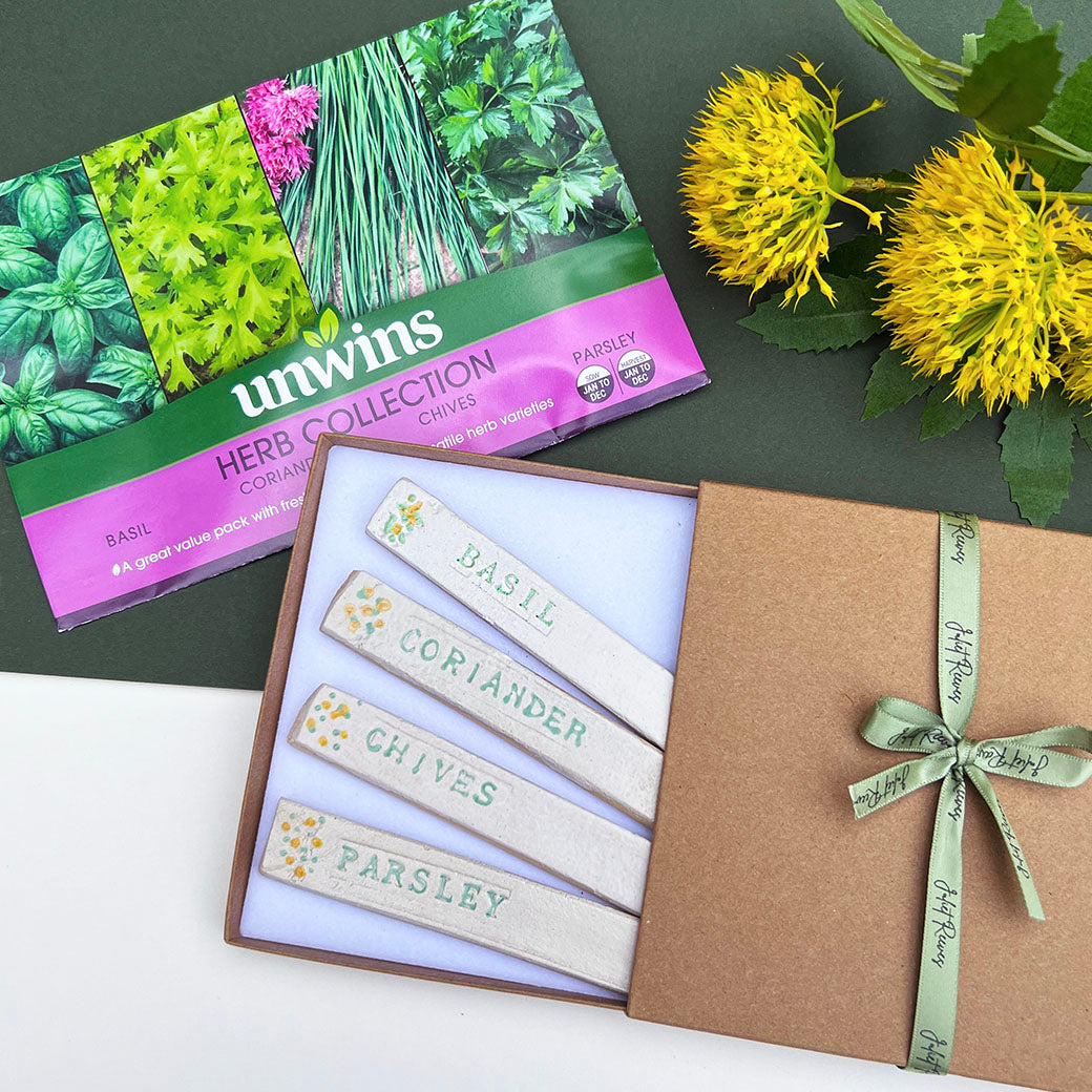 Grow Your Own Herbs Gift Set - Gardening Lover Gift Set – Ceramic-Gifts ...